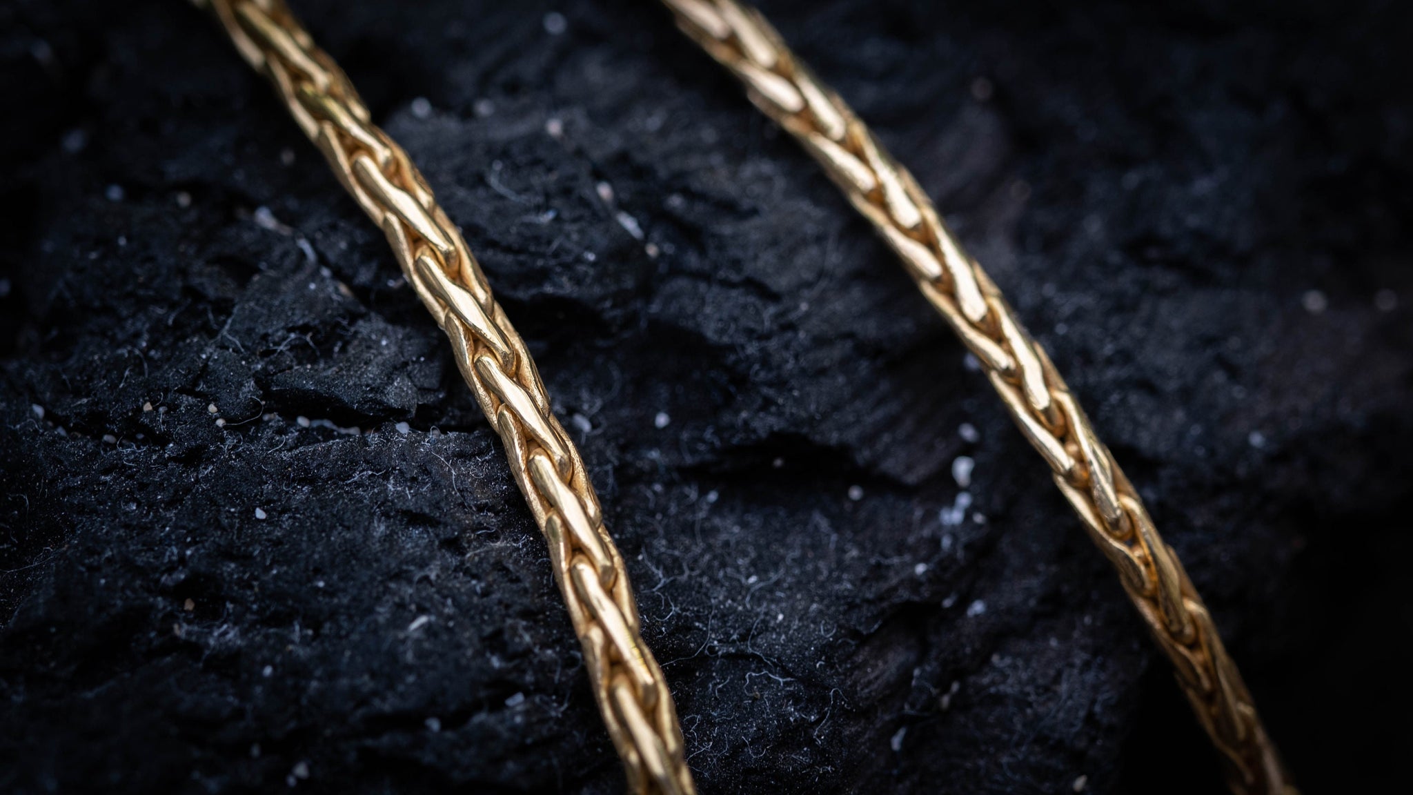 14K Solid Gold Chain 'Padian' Handmade Jewelry