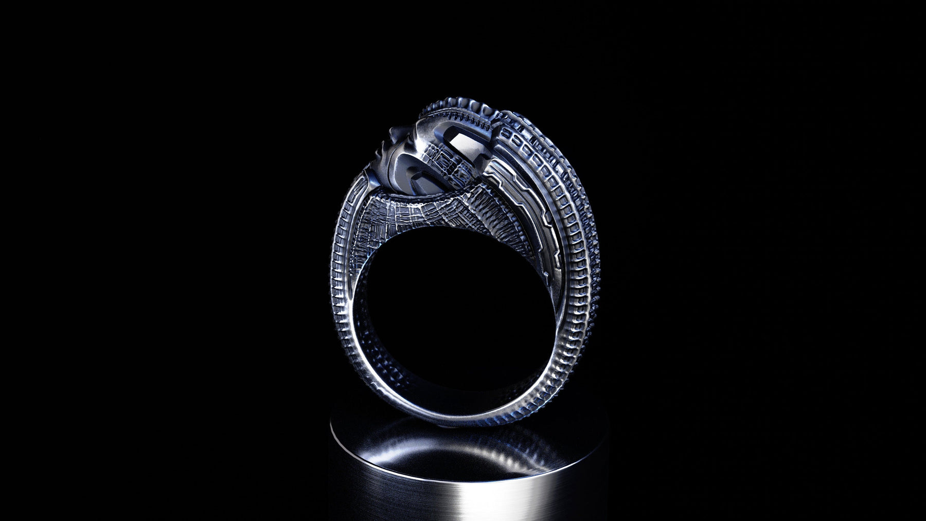 Sci-Fi Space Ring | Xenomorph Ring | Alien Ring | Cyberpunk Jewelry
